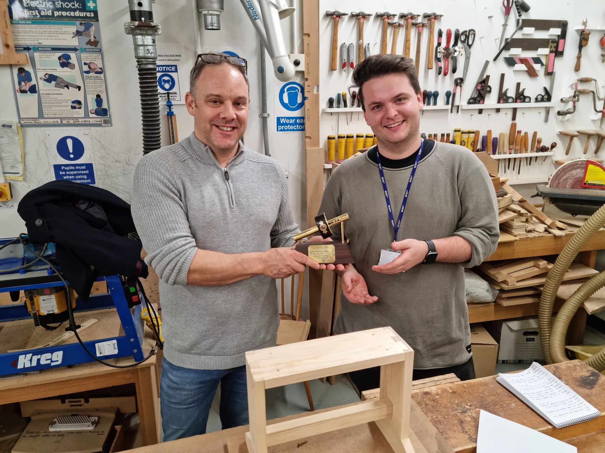 George wins ‘Gauge of Excellence’ - Colchester Institute