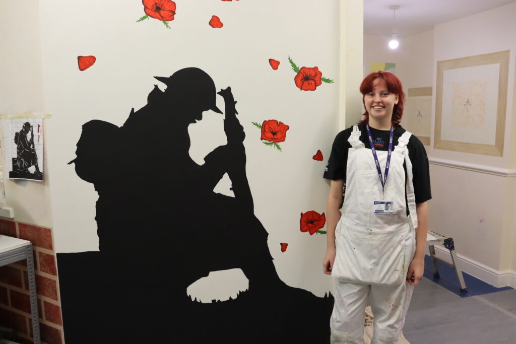 Dedicated Painting and Decorating student pays tribute with painted ...